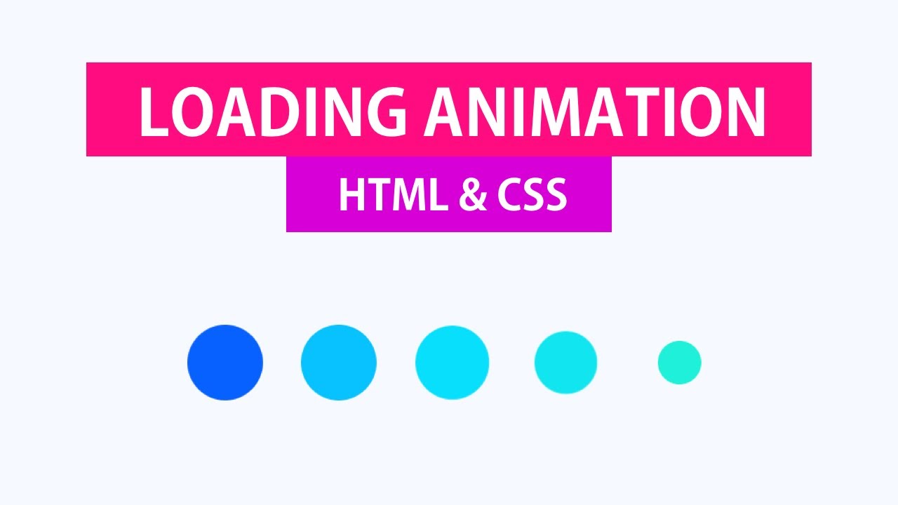 Loading Dots CSS Animation Tutorial
