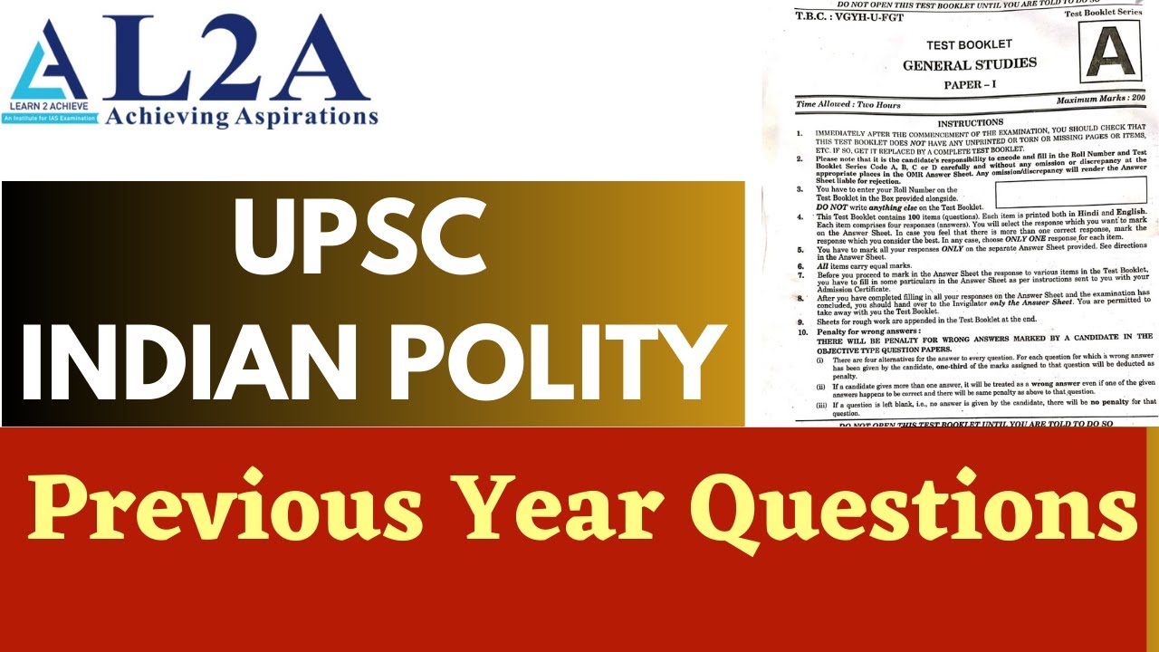 UPSC INDIAN POLITY ALL PREVIOUS YEAR QUESTIONS| 1995-2022 |MCQ Top Most Important GS #upsc #prelims