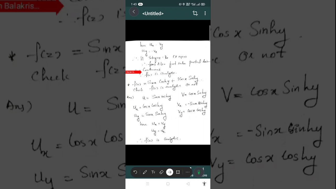 MAT201-Module 3 - Analytic function problem 3
