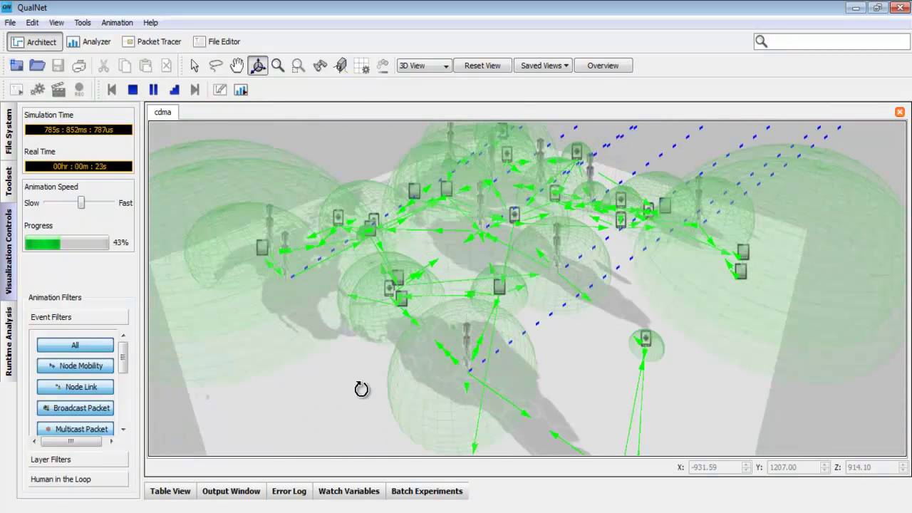 CDMA network simulation tools