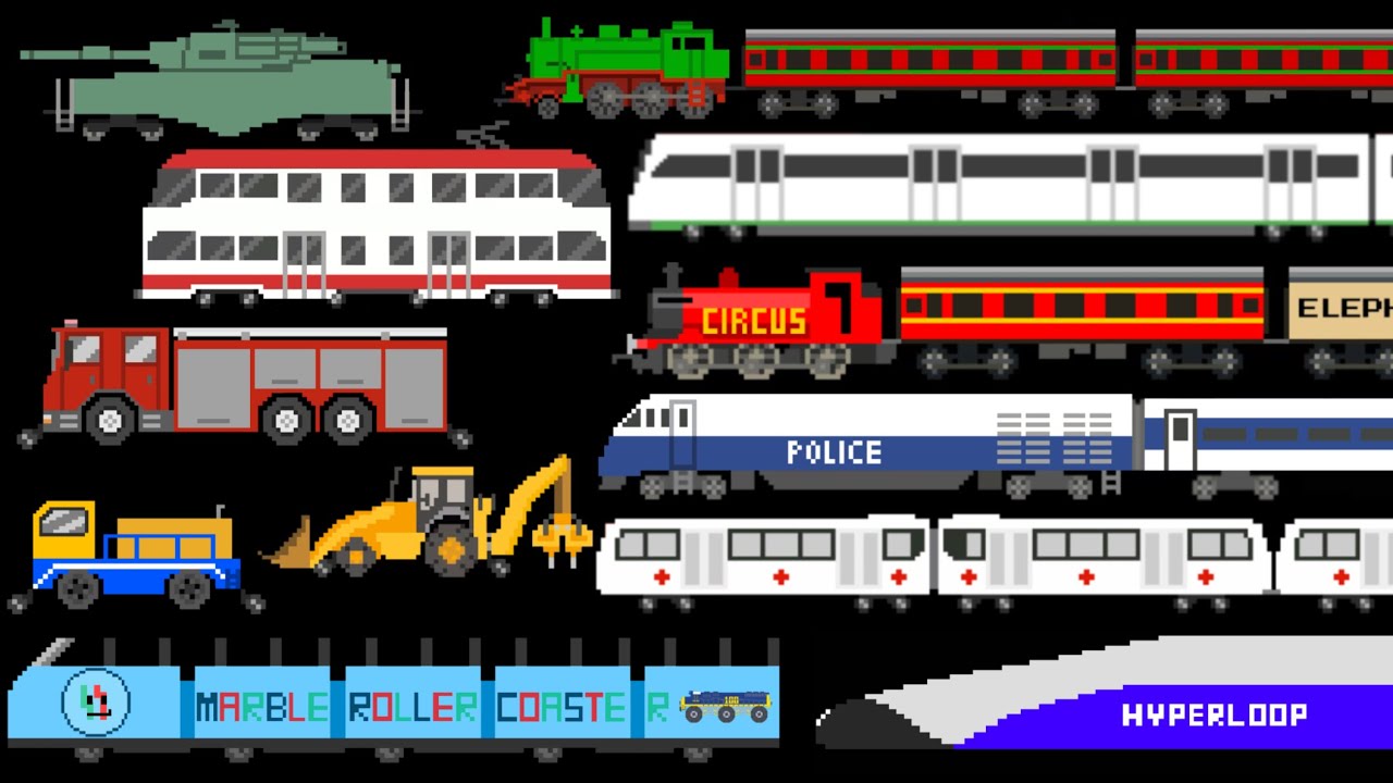Railway Vehicles 4 - @TheKidsPictureShow 