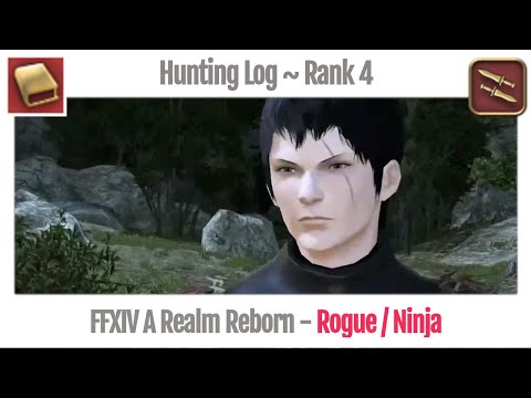 FFXIV Hunting Log Rogue Rank 4 - A Realm Reborn