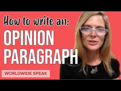 How to Write an Opinion Paragraph | English Writing Skills | 2020
