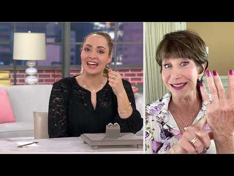 Diamonique x Kathy Levine High Spirit Ring, Sterling Silver on QVC