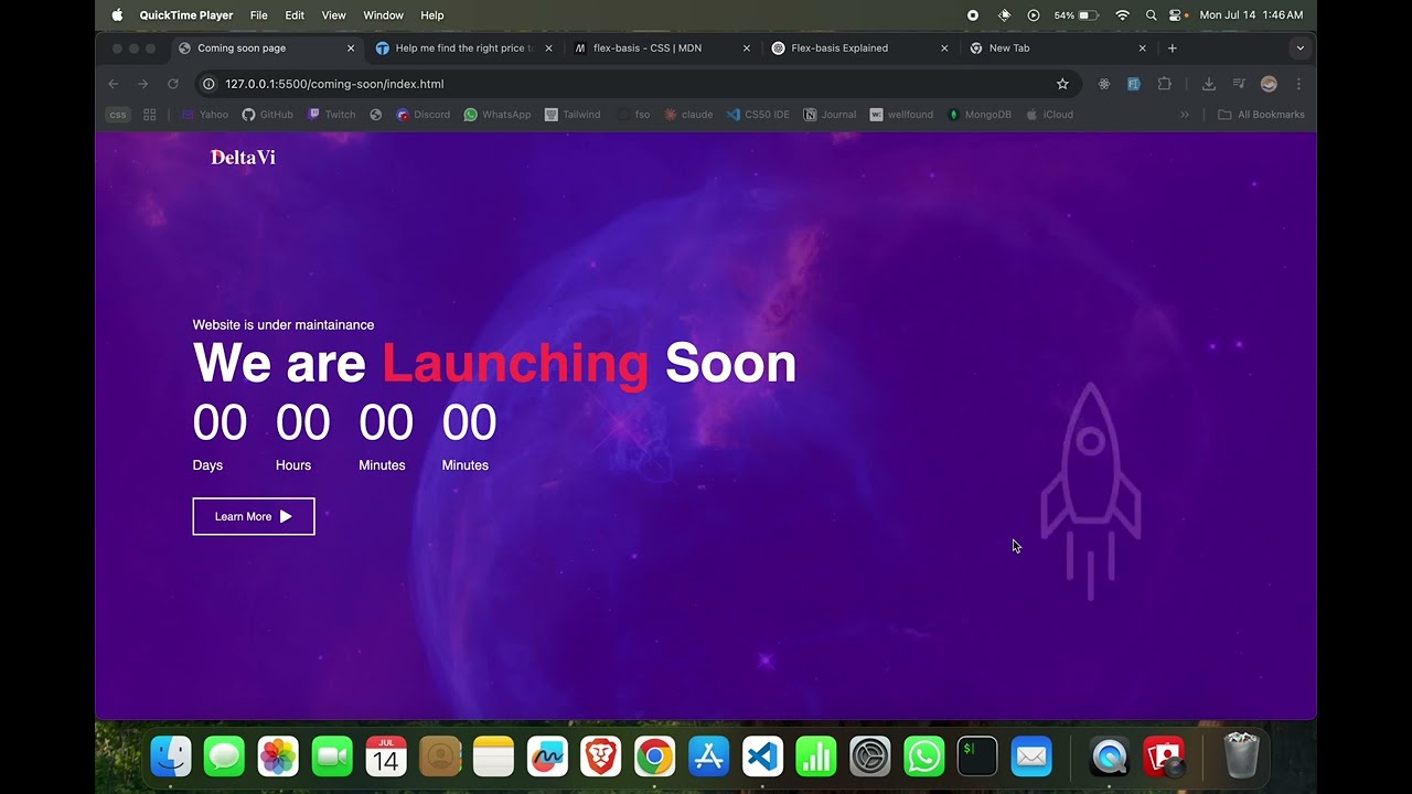 Building a JavaScript Countdown Timer for a Launch Page
