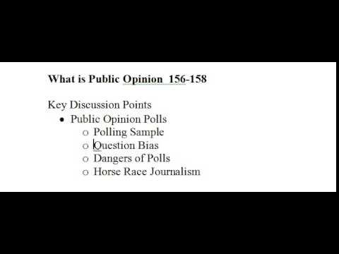 Unit 4 Public Opinion
