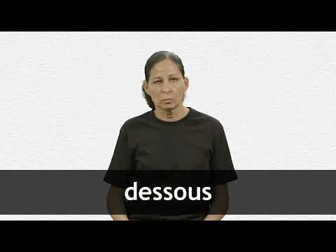 English Translation of “DESSOUS” | Collins French-English Dictionary