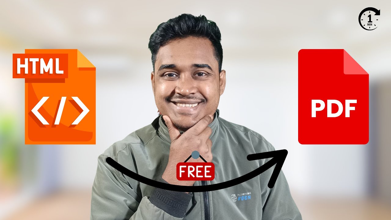 How to Convert HTML to PDF in 1 Minute ⏱️