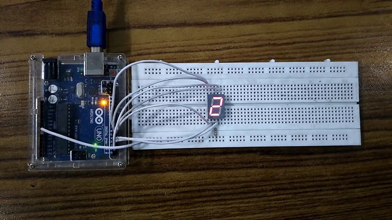 How to use Common Anode & Cathode Seven Segment Display with arduino
