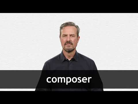 COMPOSER definition and meaning | Collins English Dictionary