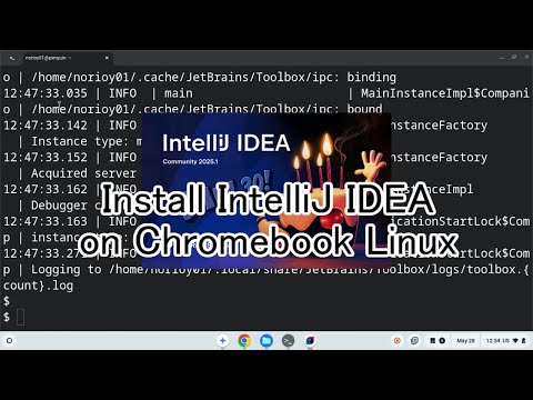 Install IntelliJ IDEA on Chromebook Linux
