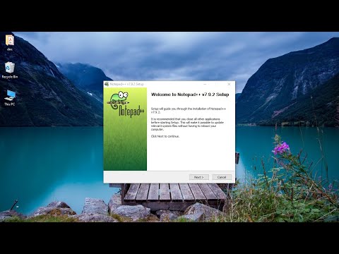 How to download and install Notepad++ on windows 10
