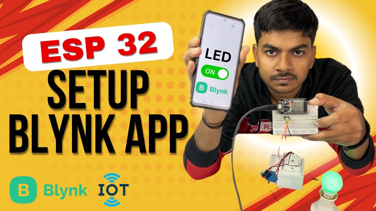 How to setup new blynk app with esp32 for beginners