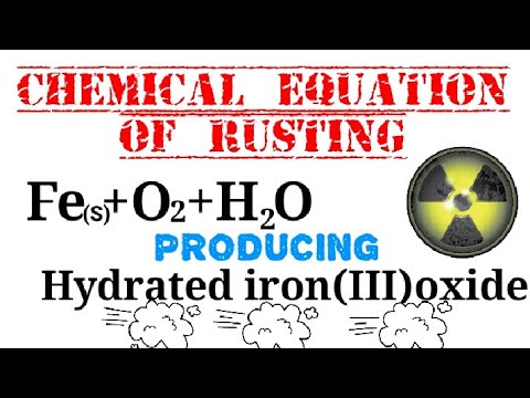 Chemical Equation of Rusting (Balancing chemical equations)