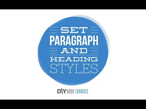 How to Set Heading and Paragraph Styles | Book Formatting #3 | Derek Murphy