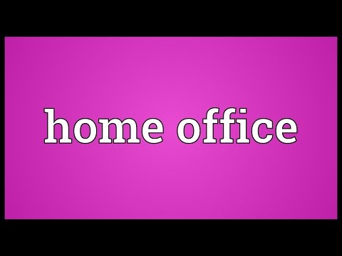 Home office Meaning