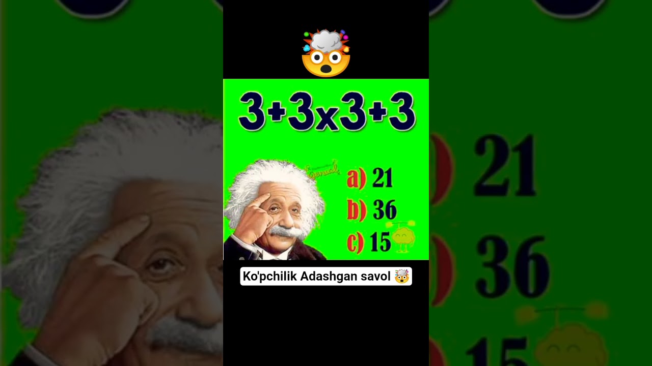 🤯 Matematik savol..? #mantiqiysavollar #savollar #mantiqiy #savoljavob