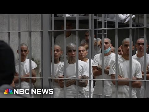 Rare look inside El Salvador's mega prison
