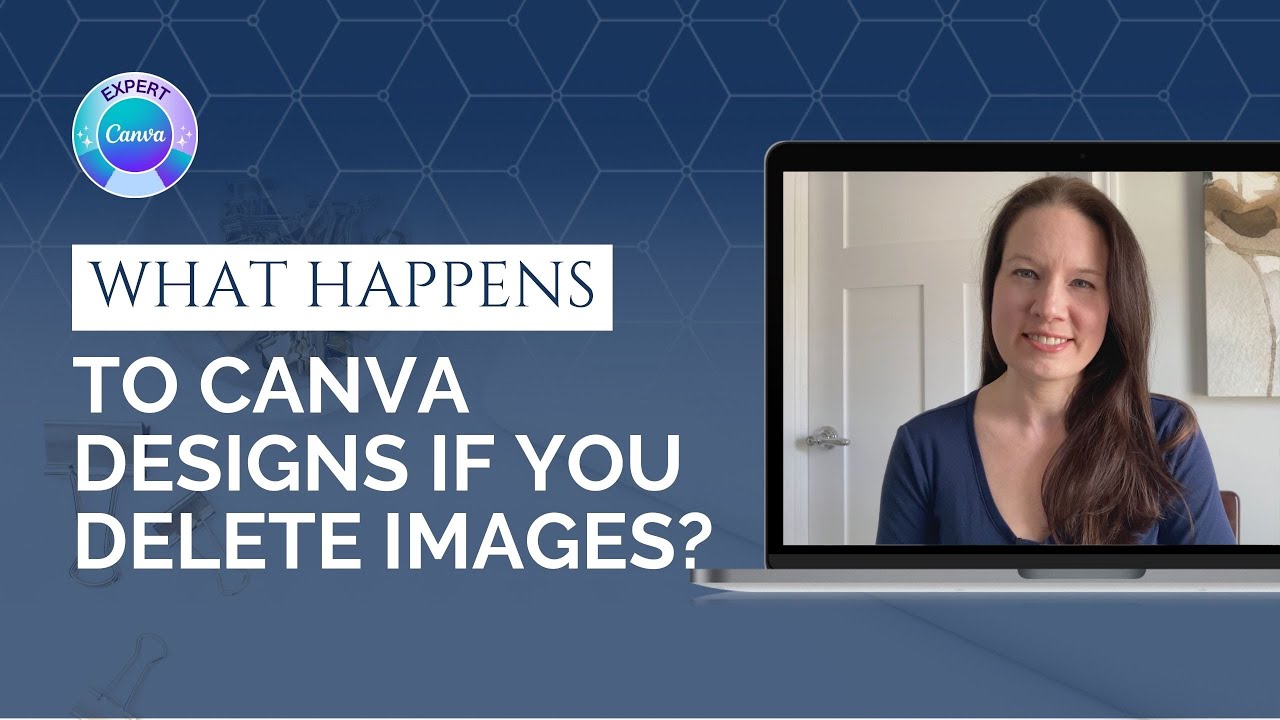What happens when you delete designs or images in Canva?