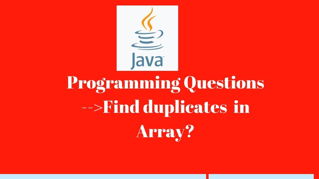 #13 : How to find duplicates in array in java using brute force method | Java for Selenium interview