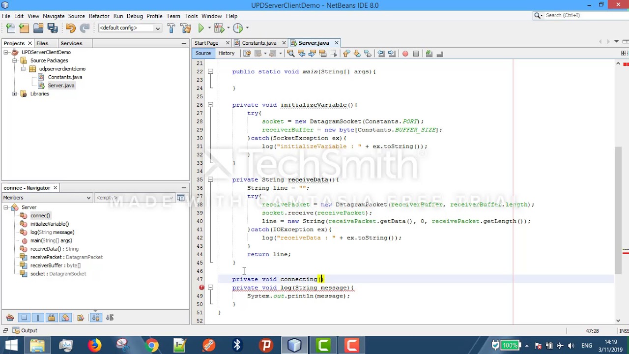 #5 UDP Simple Program using Java