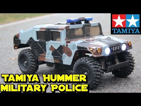RC Tamiya Hummer Humvee M1025 TA01 1:12 - Military Police Forest Action offroad Mission