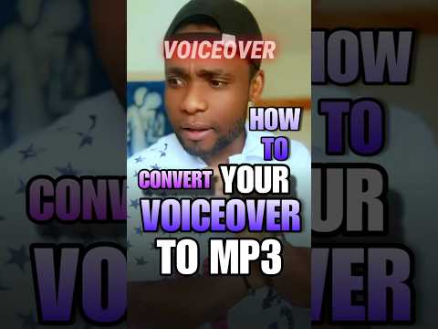 How to Convert Voiceovers to MP3 (The Easy Way)
