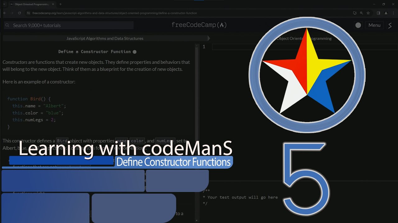 Define a Constructor Function | freeCodeCamp | Object Oriented Programming