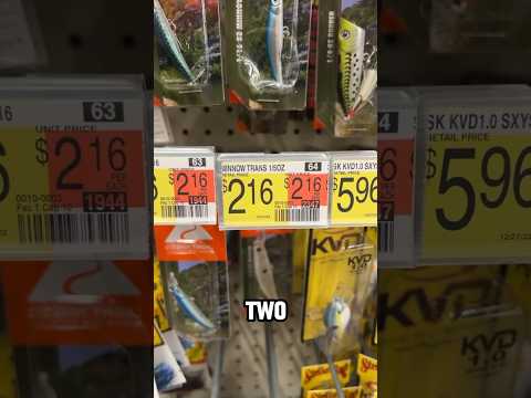 TOP 5 Walmart Fishing Lures for LESS than $3 PART4 #bassfishing #pondlife #fishing #fish #bass #tips