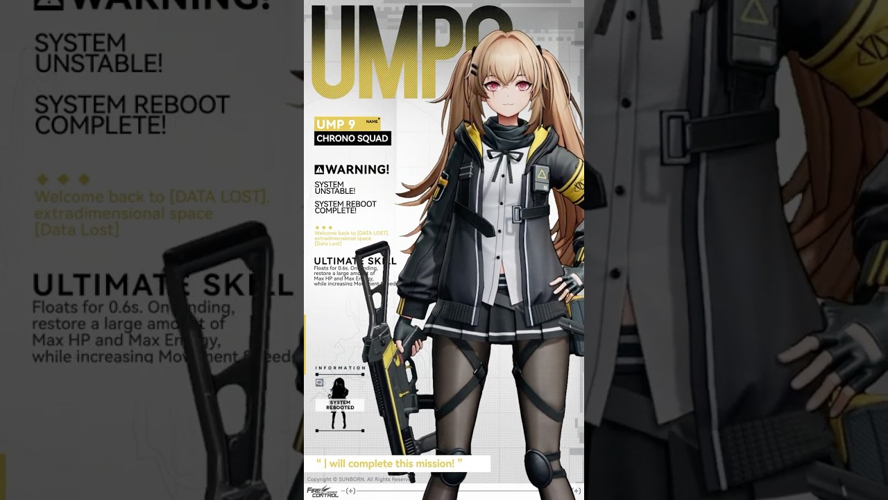[Chrono Squad File] UMP9