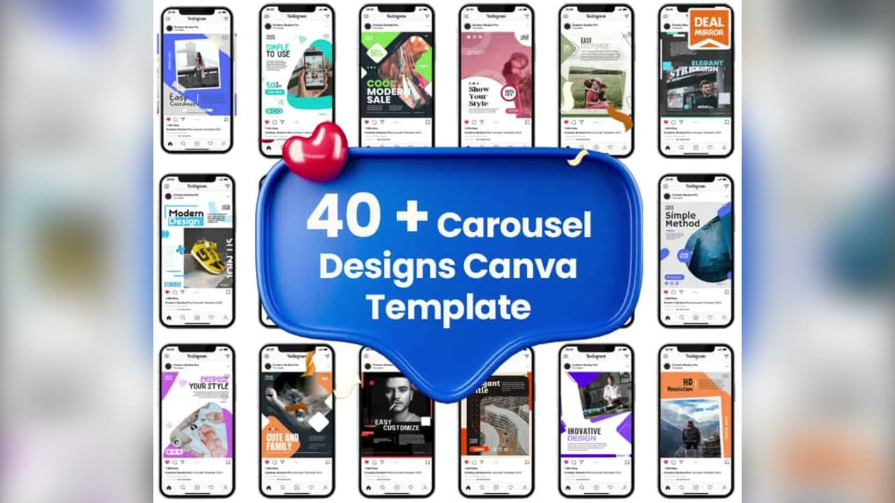 40 Carousel Designs Canva Template | DealMirror | Lifetime Deals