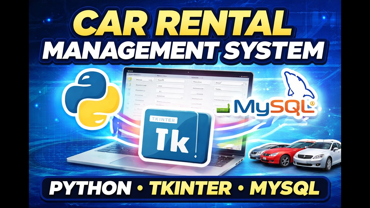 Car Rental System with GUI and Database | Python Tkinter Project