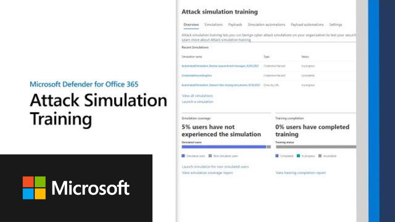 Attack Simulation Training with Microsoft