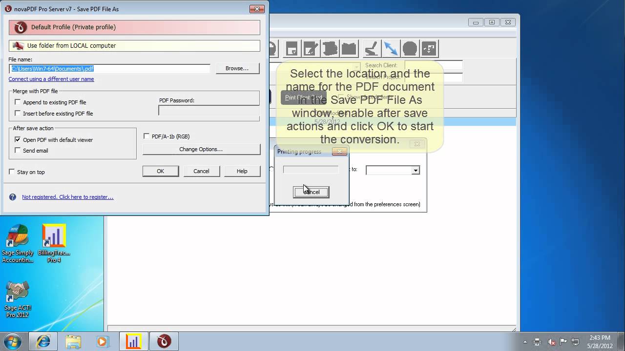 Convert Billing Tracker to PDF