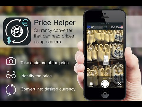 Currency converter Price Helper – identifying prices using camera (iPhone, Android)