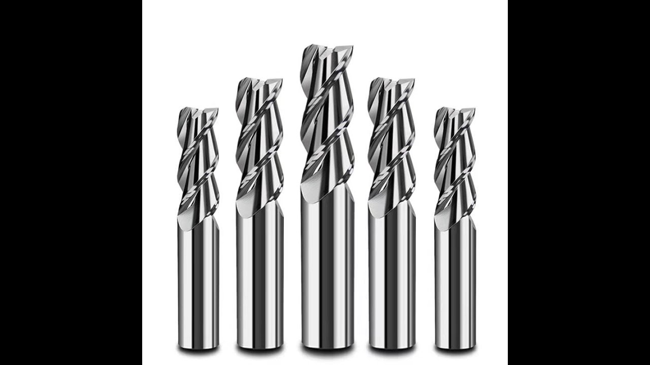 3 Flute Spiral highlights router bits CNC Square Carbide End Mills for Cutting Aluminum Alloys