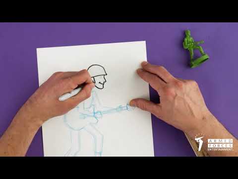 How to Draw: Sgt. Solo // Month of the Military Child // Armed Forces Entertainment