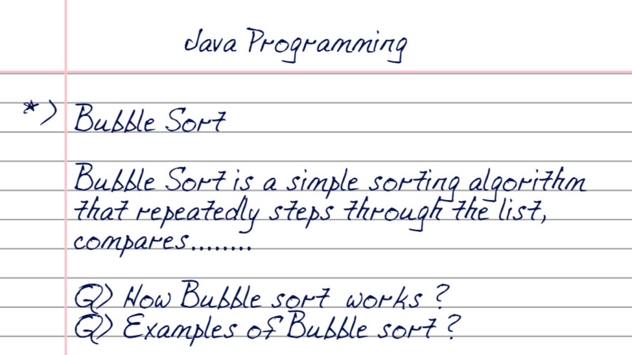 Bubble Sort In Java | Bubble Sort Algorithm | Dev Domain