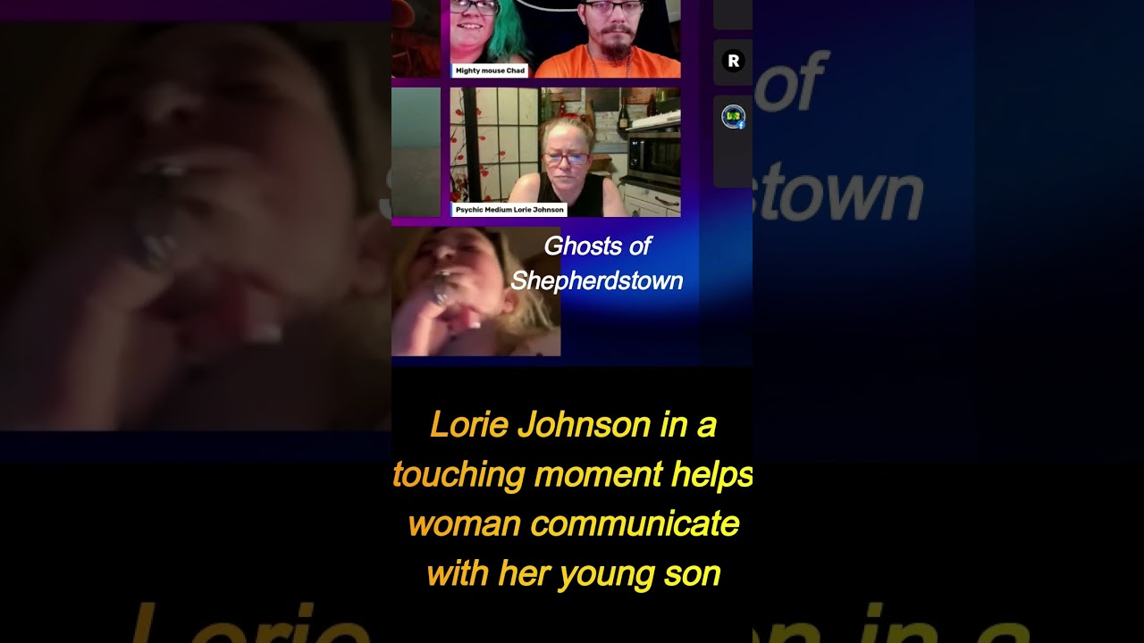 Lorie Johnson helps a woman contact her son part of a mini reading #paranormal #unexplained