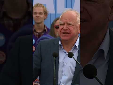 Governor Tim Walz speaks at Flagstaff campaign event