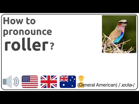 How to pronounce roller in english?