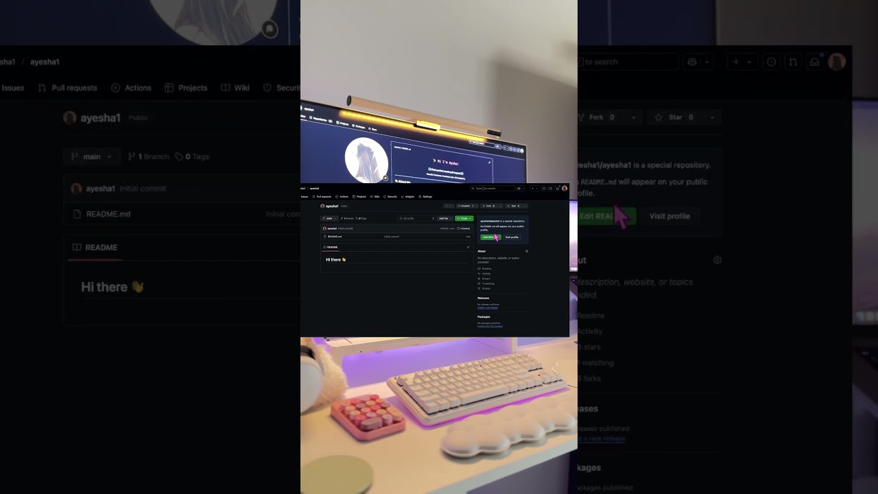 Customize your GitHub Repo with me!