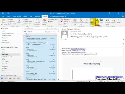 How to batch add contacts from Sent Items emails folder in Outlook