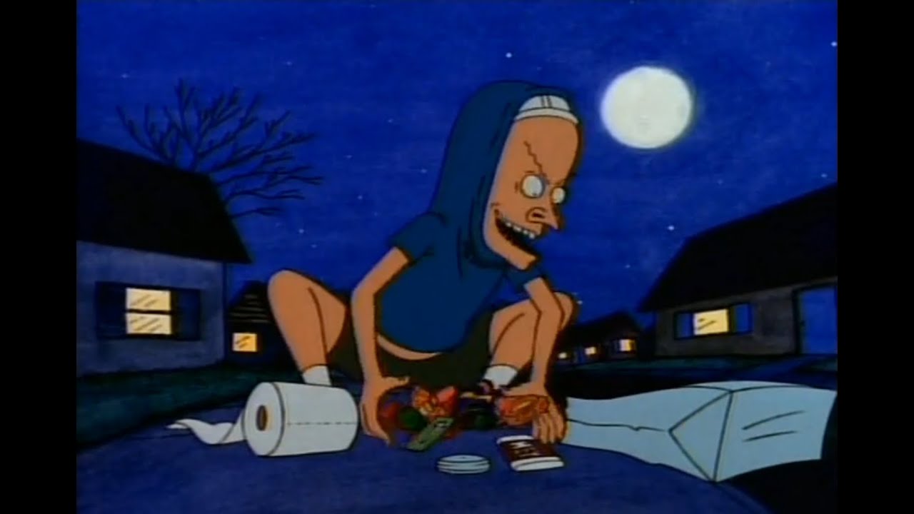 Beavis transforms into The Great Cornholio #3