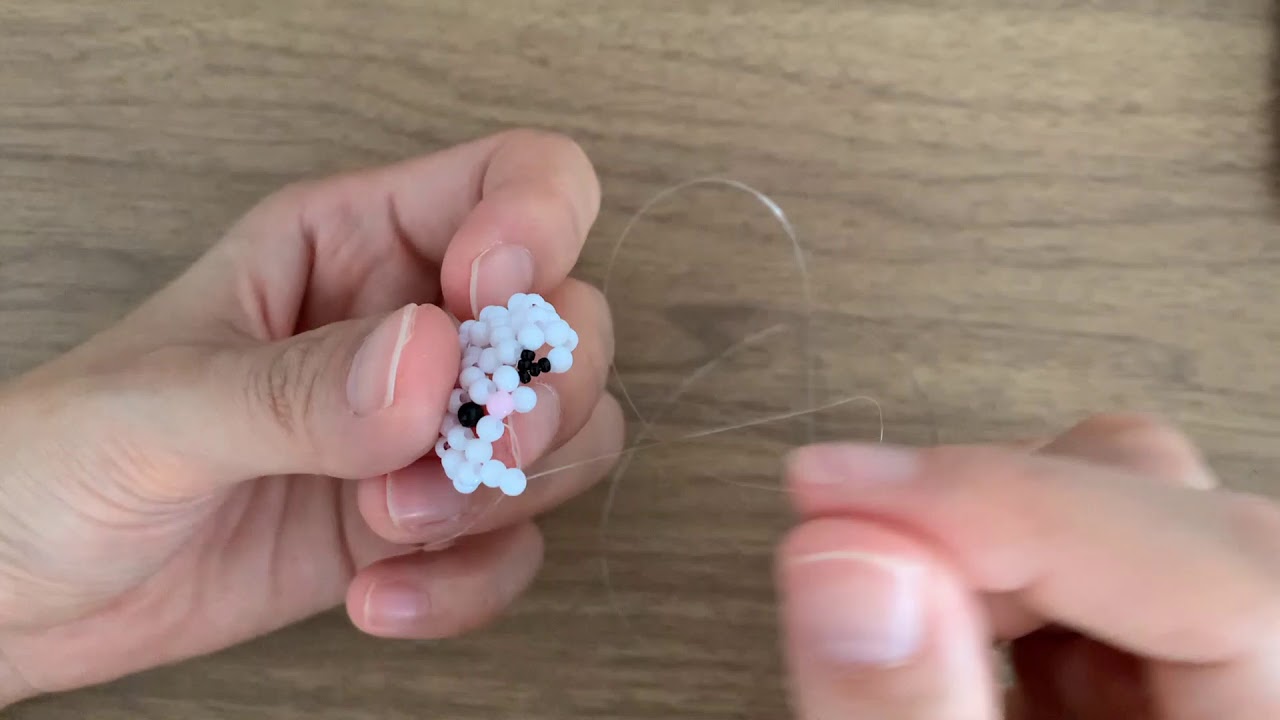 Beaded Rabbit Charm Part 2