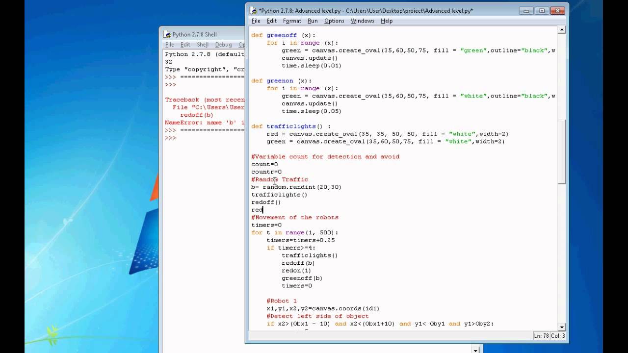 Implementation and Testing of Code in Python