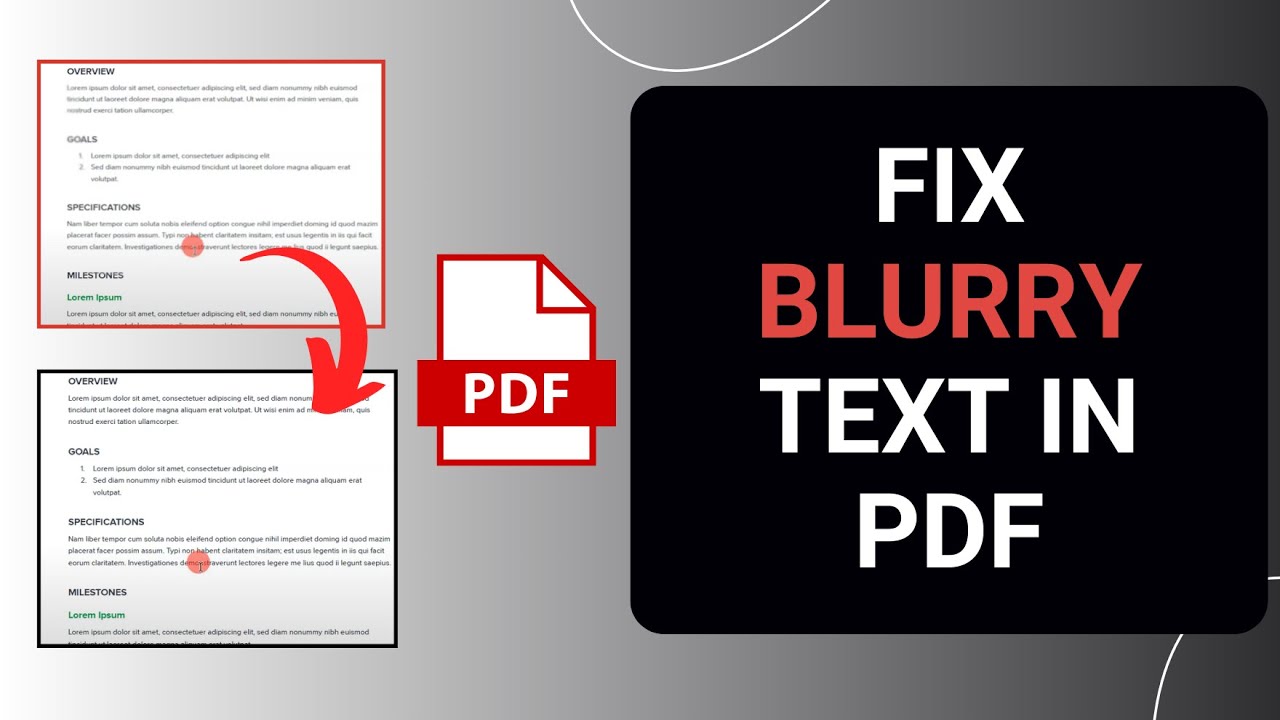 How to Fix Blurry text in PDF Using Adobe Acrobat Pro Dc