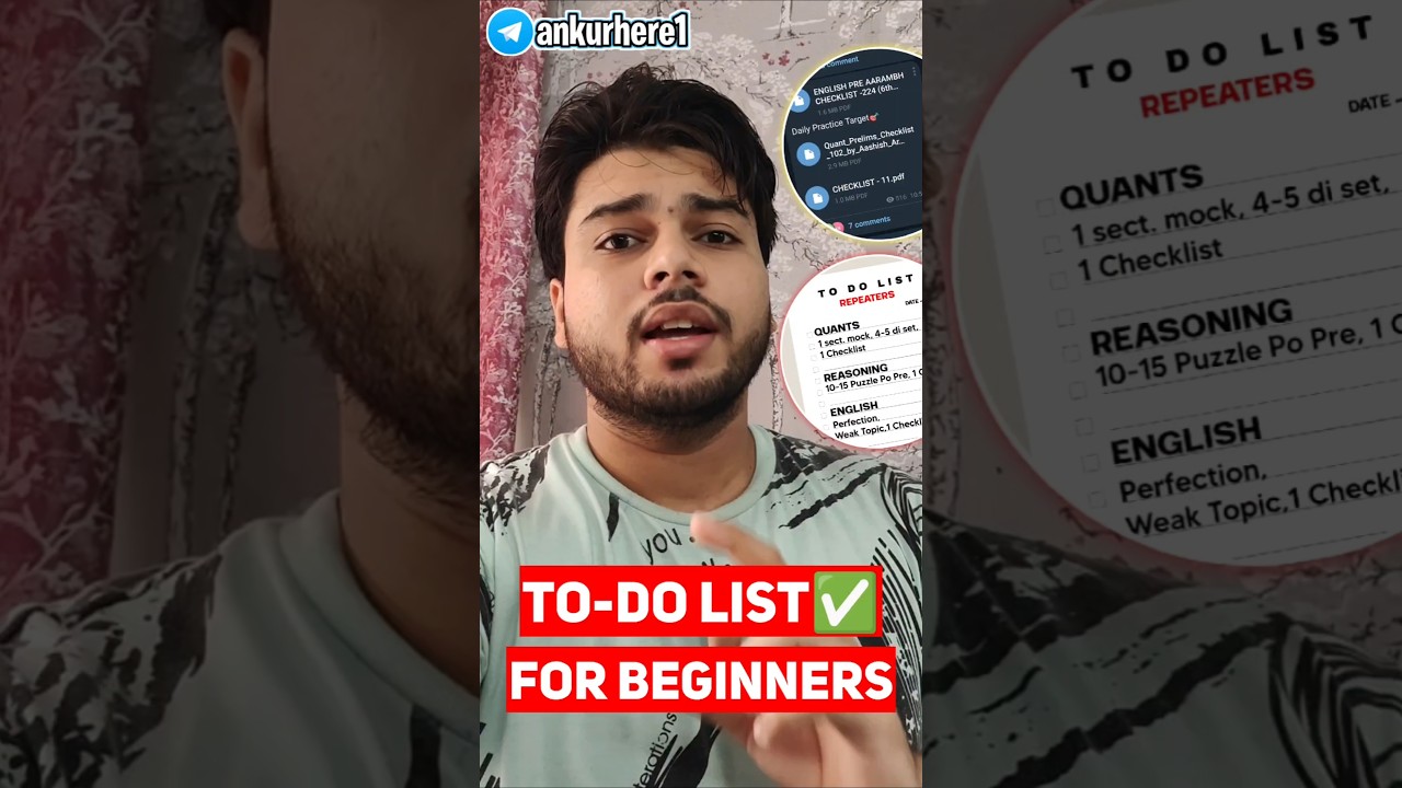 To-do List✅ Daily Practice PDF's📚 #ibps #ibpspo #sbipo