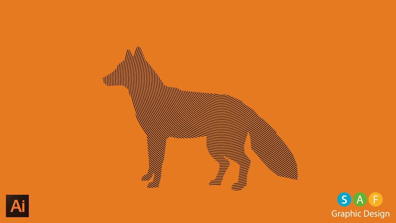 Digital Line Art Effect Tutorial in Adobe Illustrator 2021