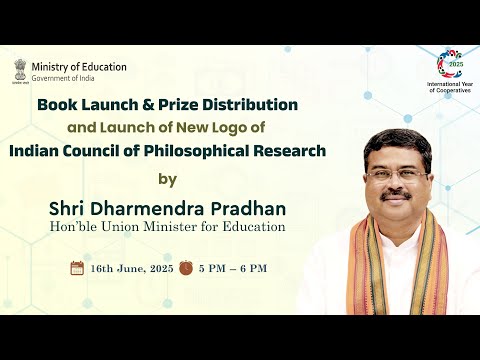 Book Launch, Awards & New Logo Unveiling | Shri Dharmendra Pradhan | ICPR Event– Live from New Delhi